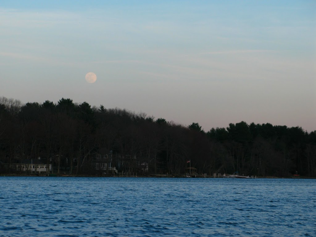 Moon over Manchaug Pond | Manchaug Pond Foundation