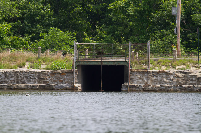 Waterlevel still at top of the flashboards! | Manchaug Pond Foundation