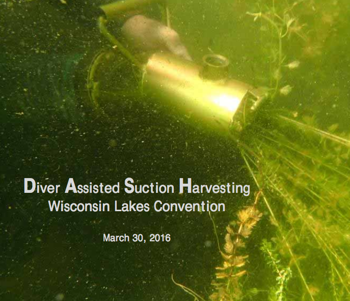 Cover Diver Assisted Suction Harvesting WI Conference Presentation 2016 ...