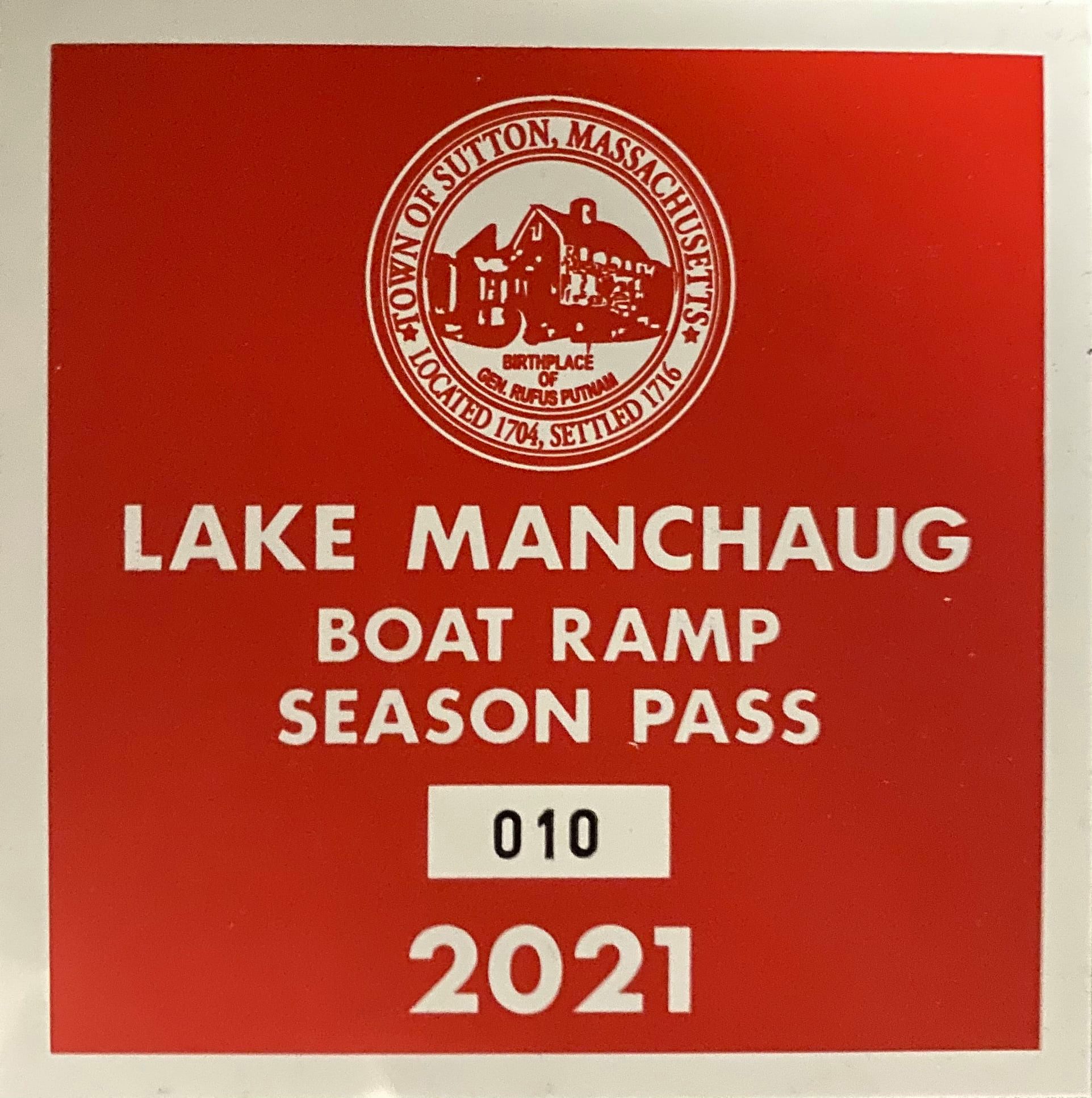 Boat Ramp Pass 2021 | Manchaug Pond Foundation