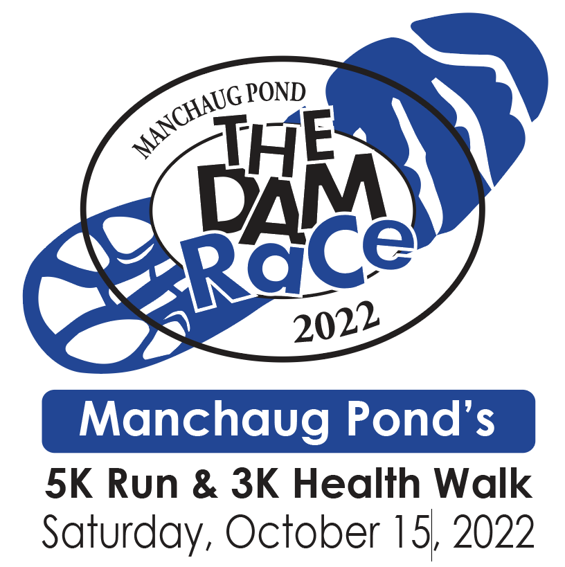 2022 The Dam Race Logo | Manchaug Pond Foundation
